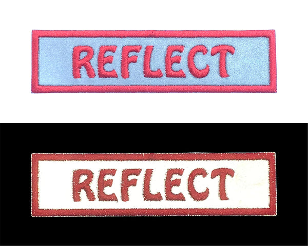 1 X 4 Custom 3M Reflective Name Patch - Iron on or with VELCRO® Brand ...